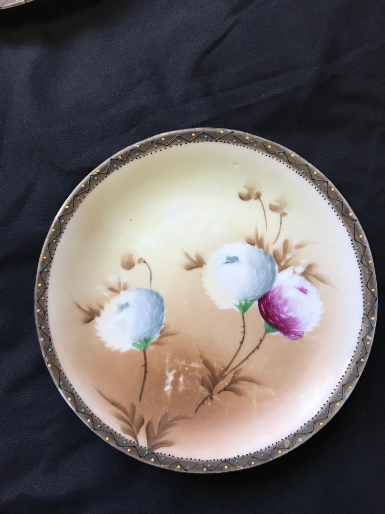 Set of 6 - 1930's NIPPON the JONROTH STUDIOS Art Plates Blue, Purple ...