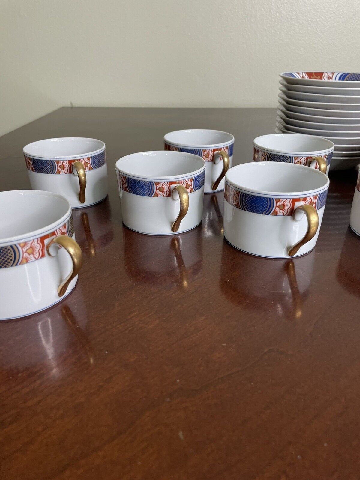 Vintage Fitz & Floyd Nishiki FF21 Fine China Set 9 Cups and Saucers + 4 ...