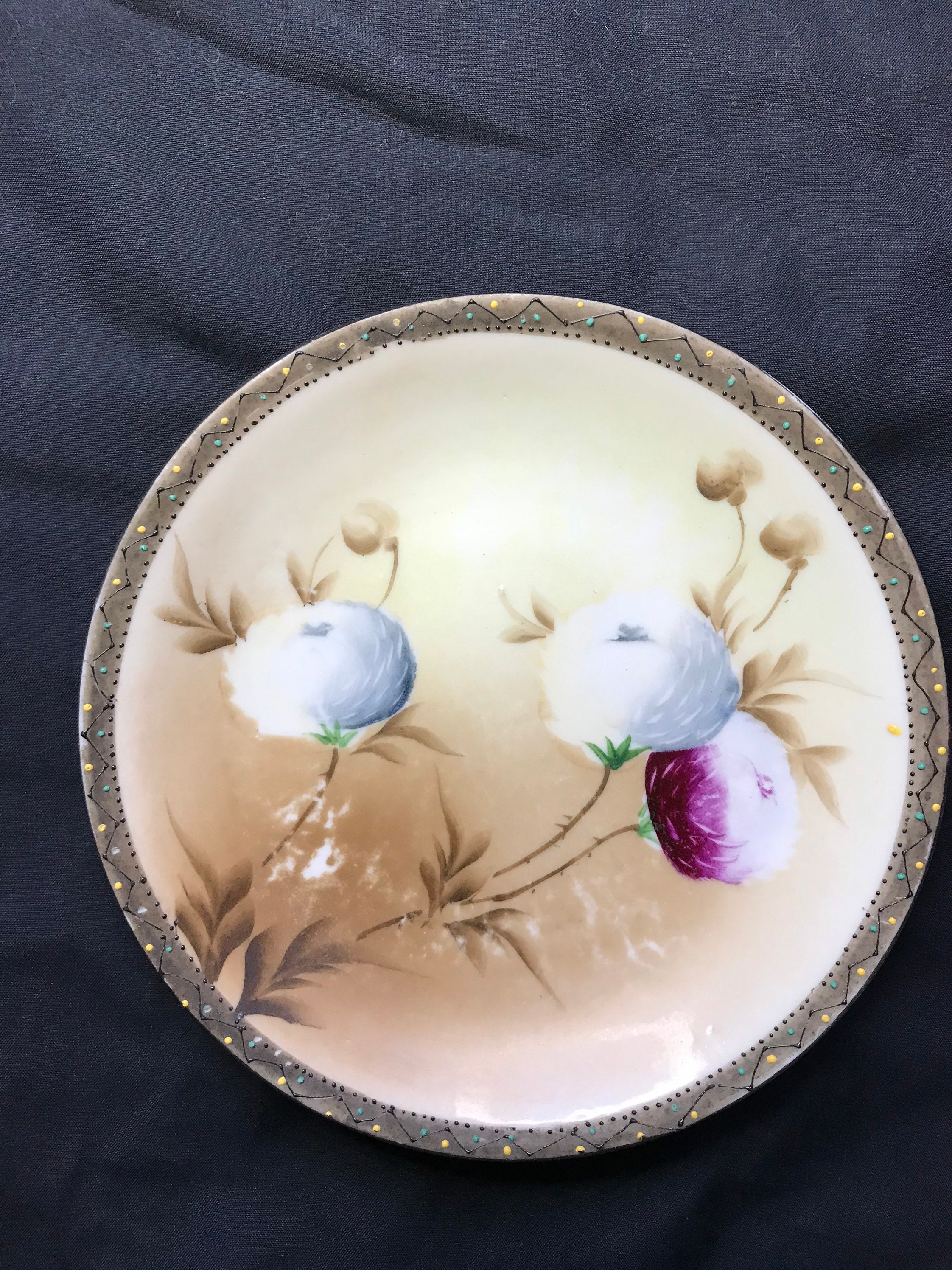Set of 6 - 1930's NIPPON the JONROTH STUDIOS Art Plates Blue, Purple ...
