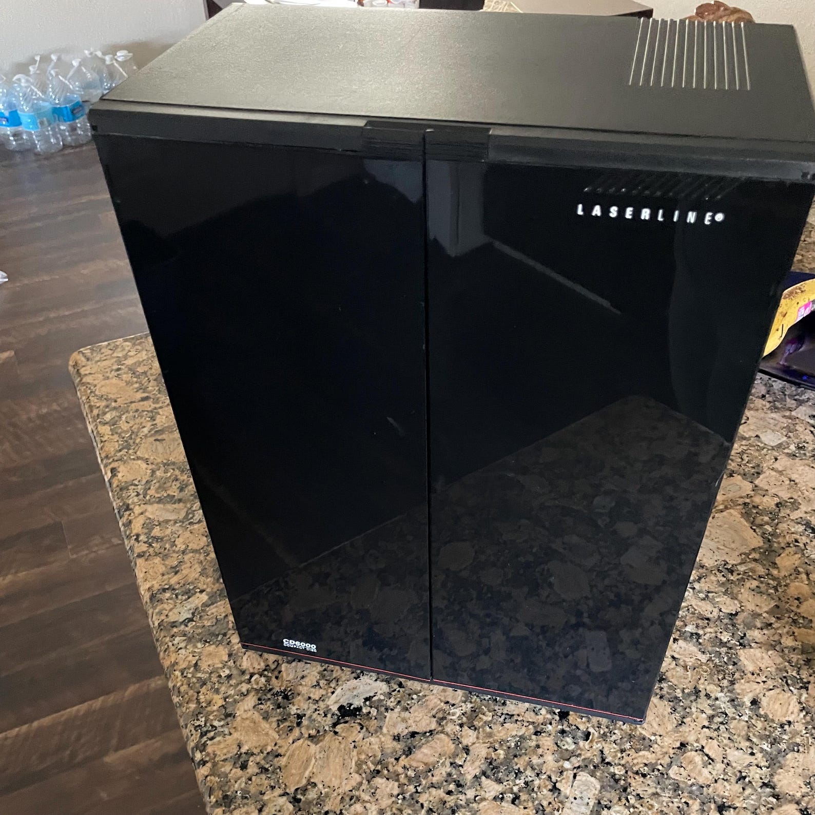 Vintage Laserline CD6000 CD Storage Holder 60 CD Case Black W/doors ...