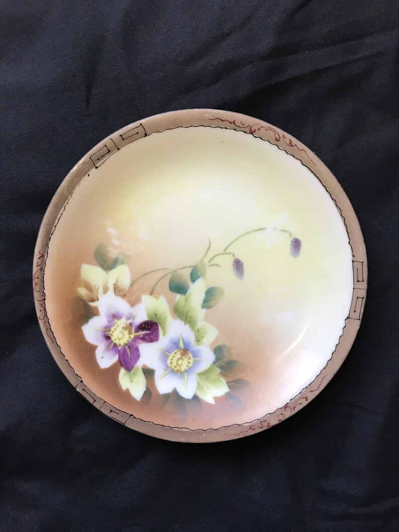 Set of 6 - 1930's NIPPON the JONROTH STUDIOS Art Plates Blue, Purple ...