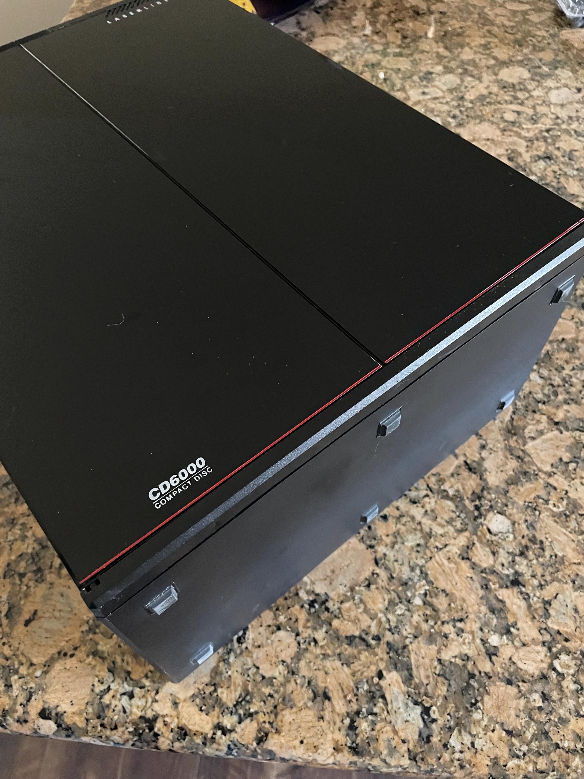 Vintage Laserline CD6000 CD Storage Holder 60 CD Case Black W/doors ...