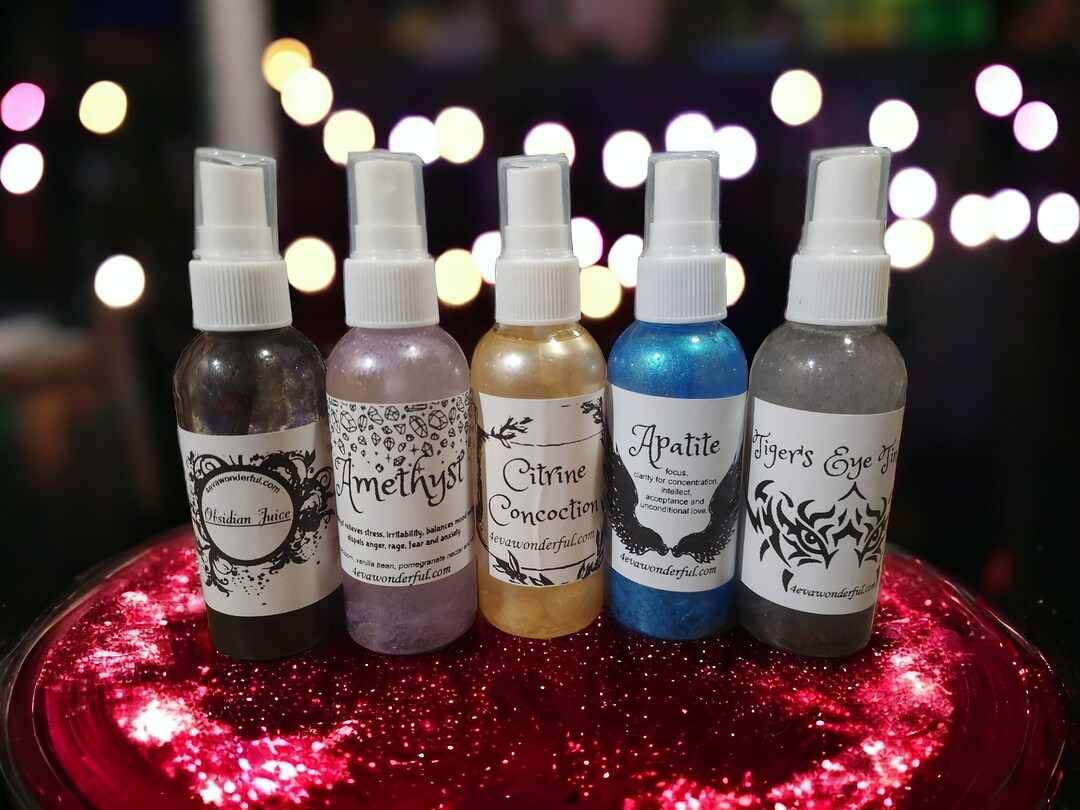 Crystal Body Sprays Fragrant Witchy Perfume Spray for Body Mind Spirit ...