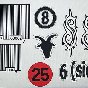 2024 Slipknot Jumpsuit Patches Costume Slipknot Iron on Barcode Patch ...