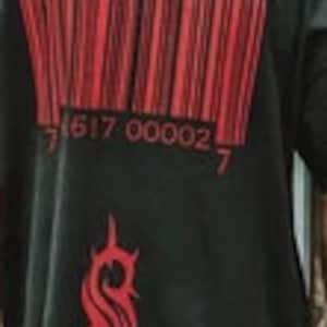 Slipknot Jumpsuit VINYL Iron on Patches FOR Slipknot Halloween Costume Slipknot Barcode Patch ...