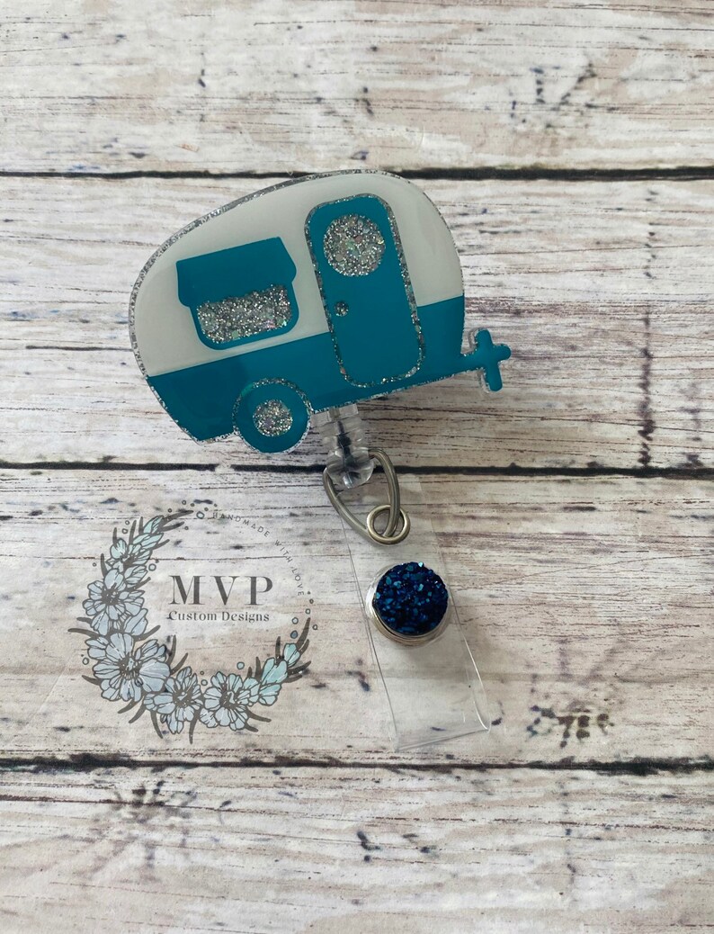 Camper Badge Reel Happy Camper Badge Reel Reel Cute Badge - Etsy