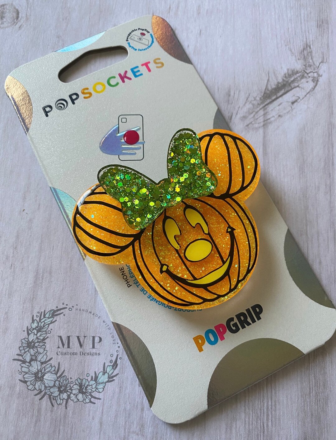 Halloween Popsocket, Mouse Ears Popsocket Pumpkin Popsocket, Customized ...
