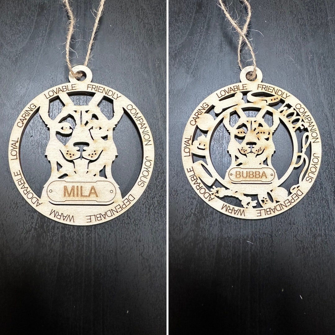 Cattle Dog Personalized Custom Dog Ornament - Etsy