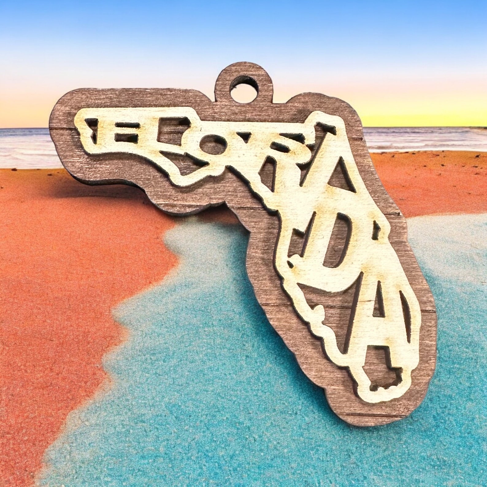 Florida State Word Art Ornament - 3d Ornament - Christmas Ornament ...