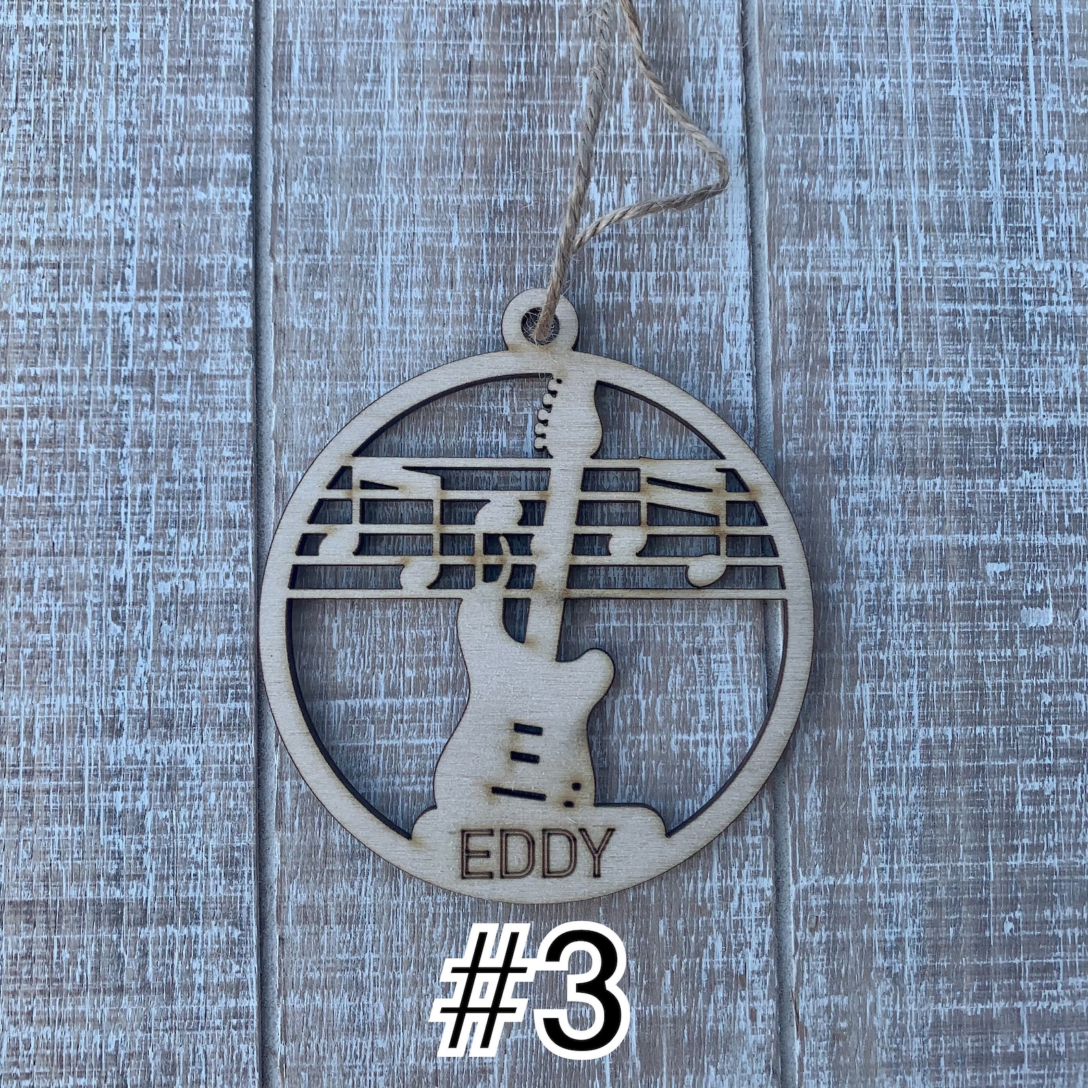Musical Instrument Ornament Personalized Wooden Christmas - Etsy