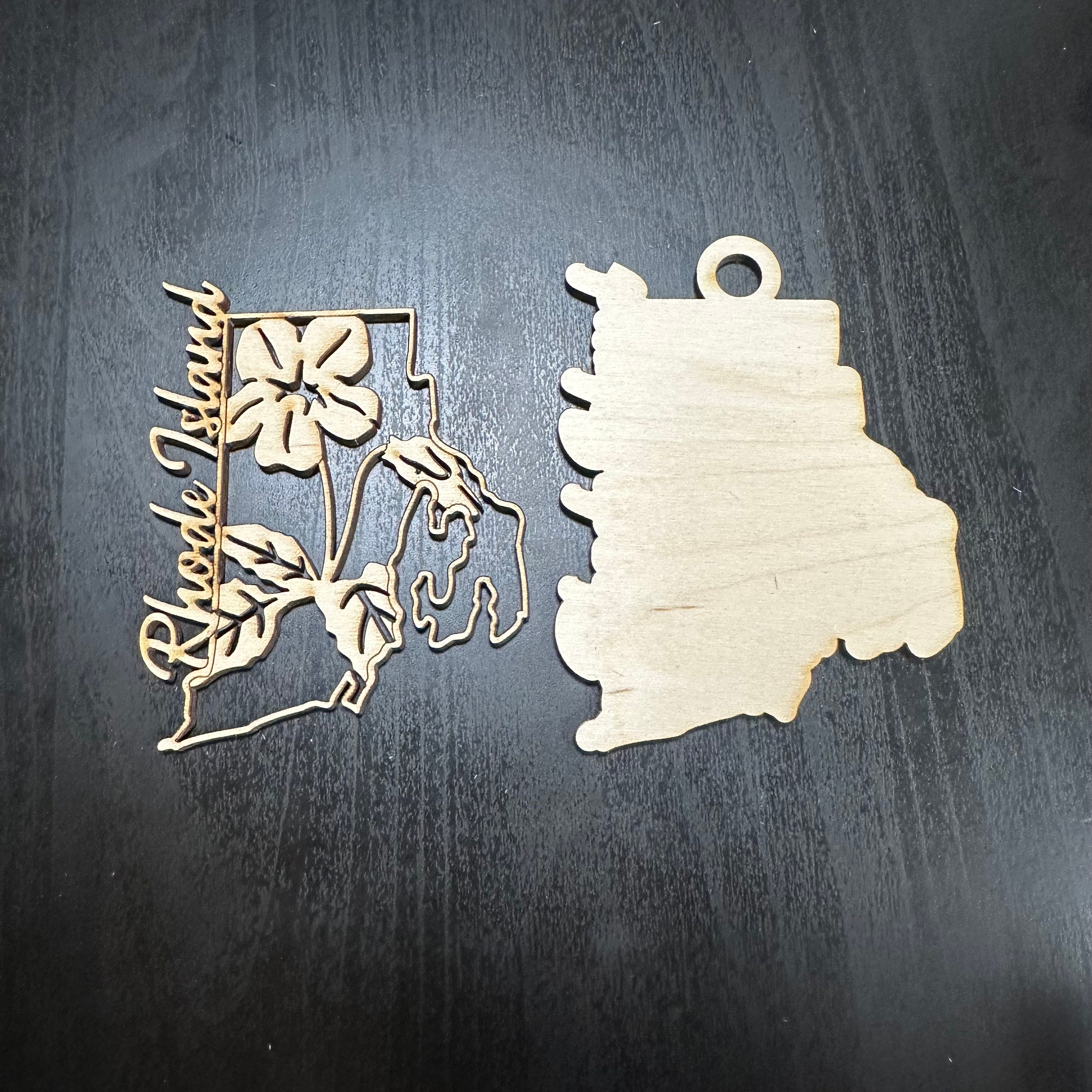 Rhode Island State Flower Ornament - 3d Ornament - Christmas Ornament ...