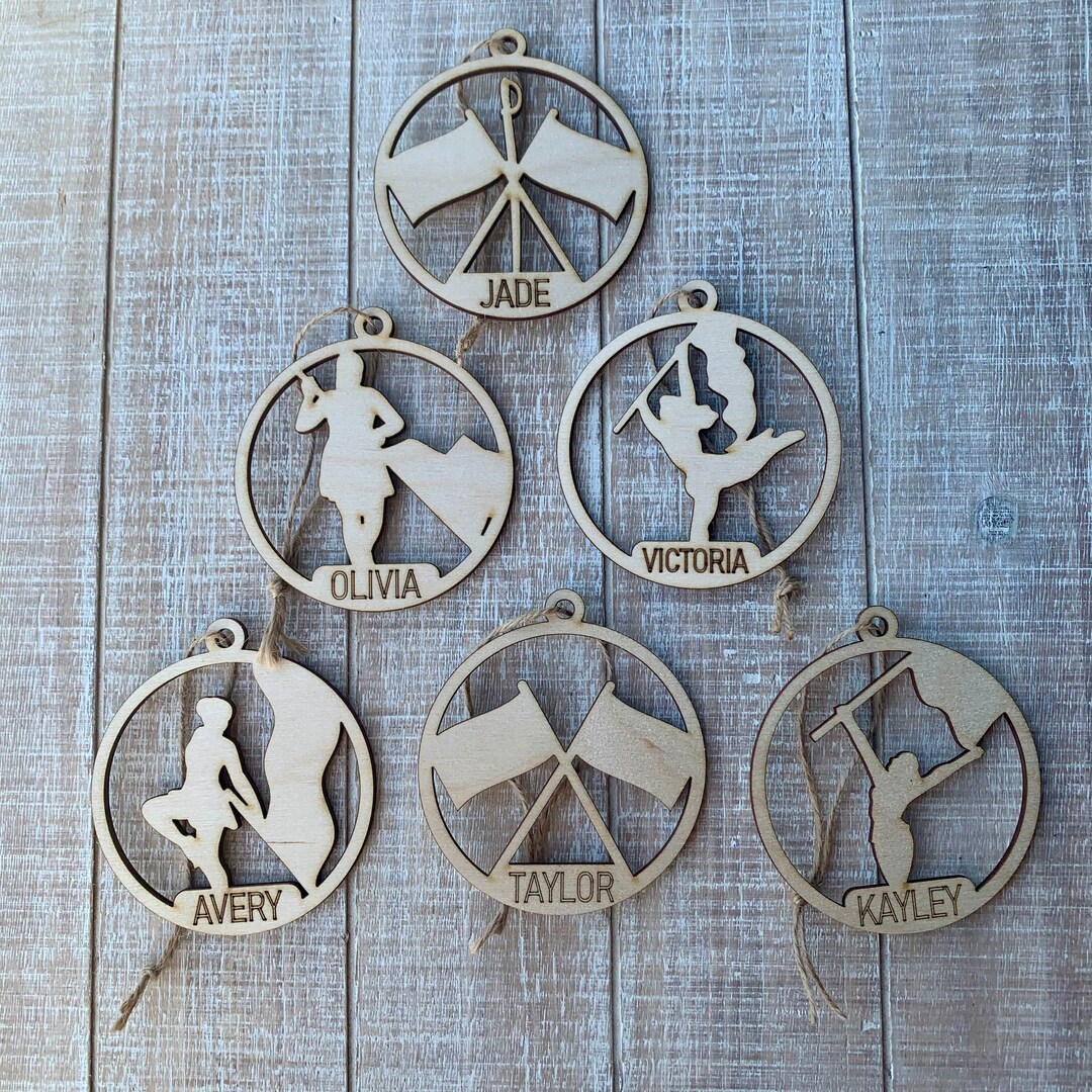Color Guard Ornament Personalized Wooden Christmas Present. Perfect ...
