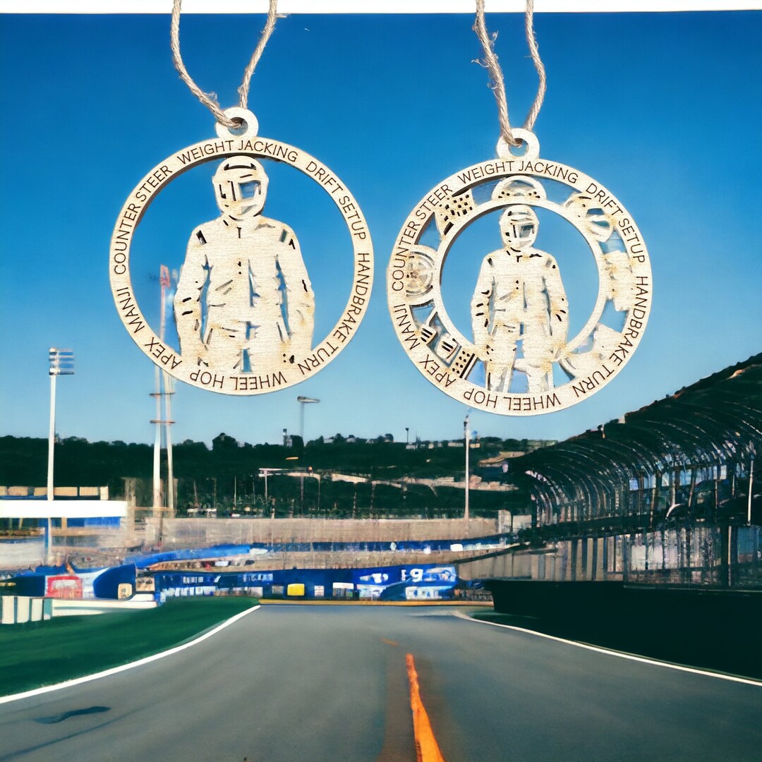 Race Car Driver Stadium Series Christmas Ornament - Male and Female ...