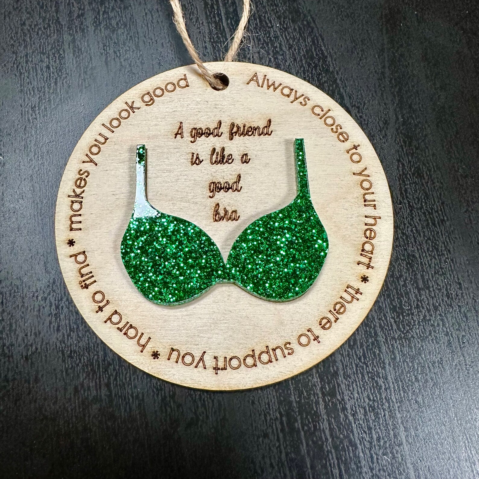 A Good Friend is Like a Good Bra Ornament - 8 Bra Colors - Makes You ...