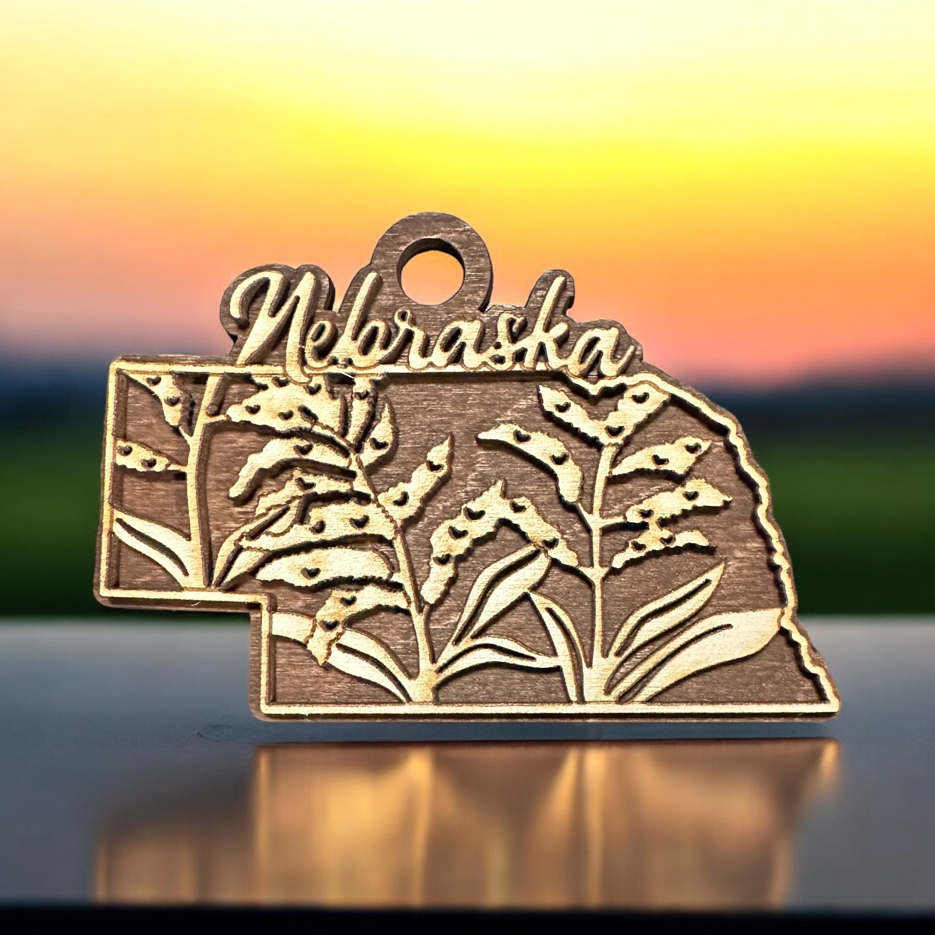 Nebraska State Flower Ornament - 3d Ornament - Christmas Ornament ...