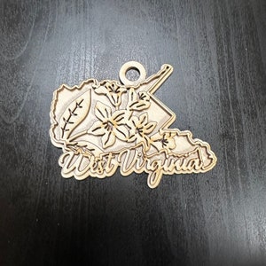 West Virginia State Flower Ornament - 3d Ornament - Christmas Ornament ...