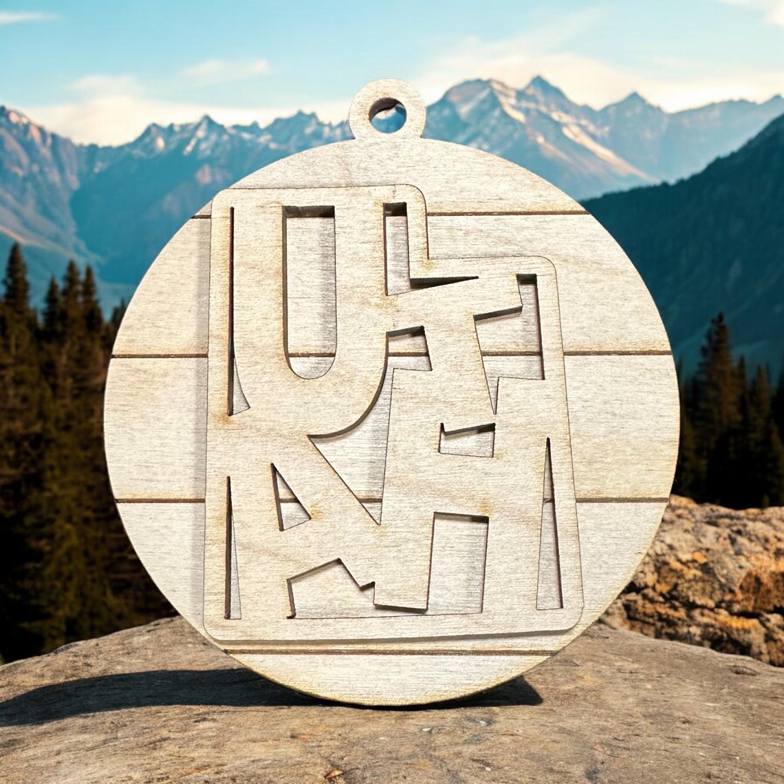 Utah State Word Art Ornament - 3d Ornament - Christmas Ornament - Gift ...