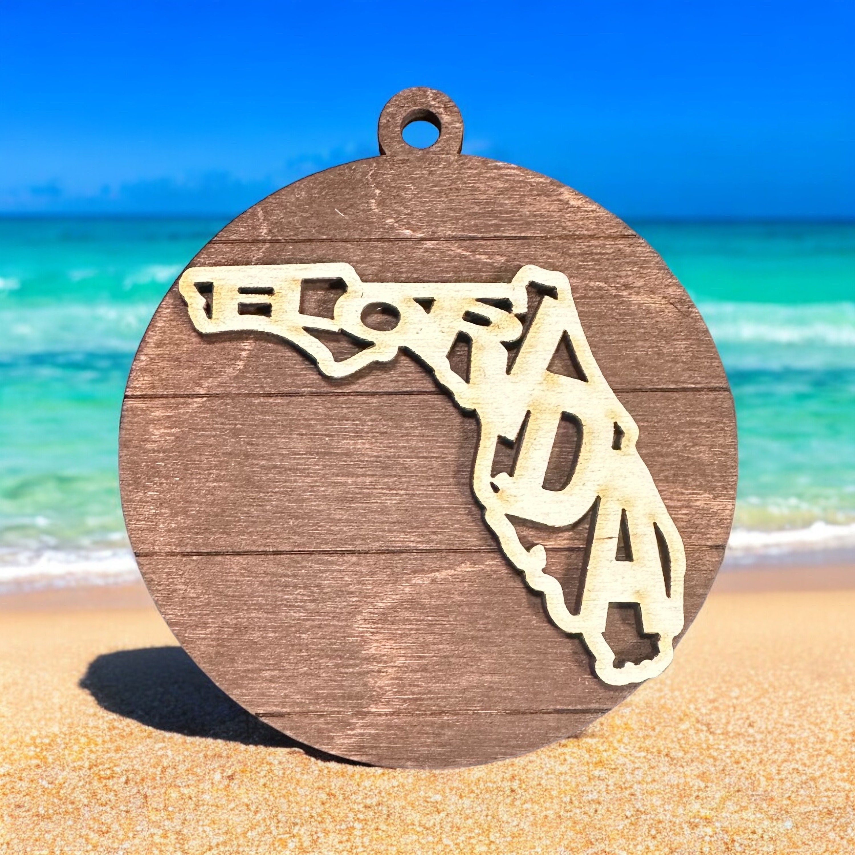Florida State Word Art Ornament - 3d Ornament - Christmas Ornament ...
