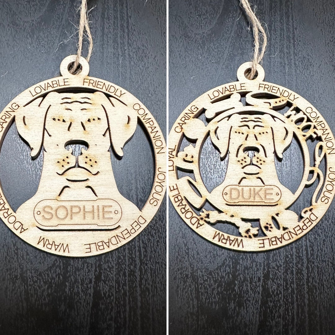 Rhodesian Ridgeback Personalized Custom Dog Ornament - Etsy