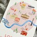 Handmade Romantic London Map / London Print / Cute London Watercolour ...