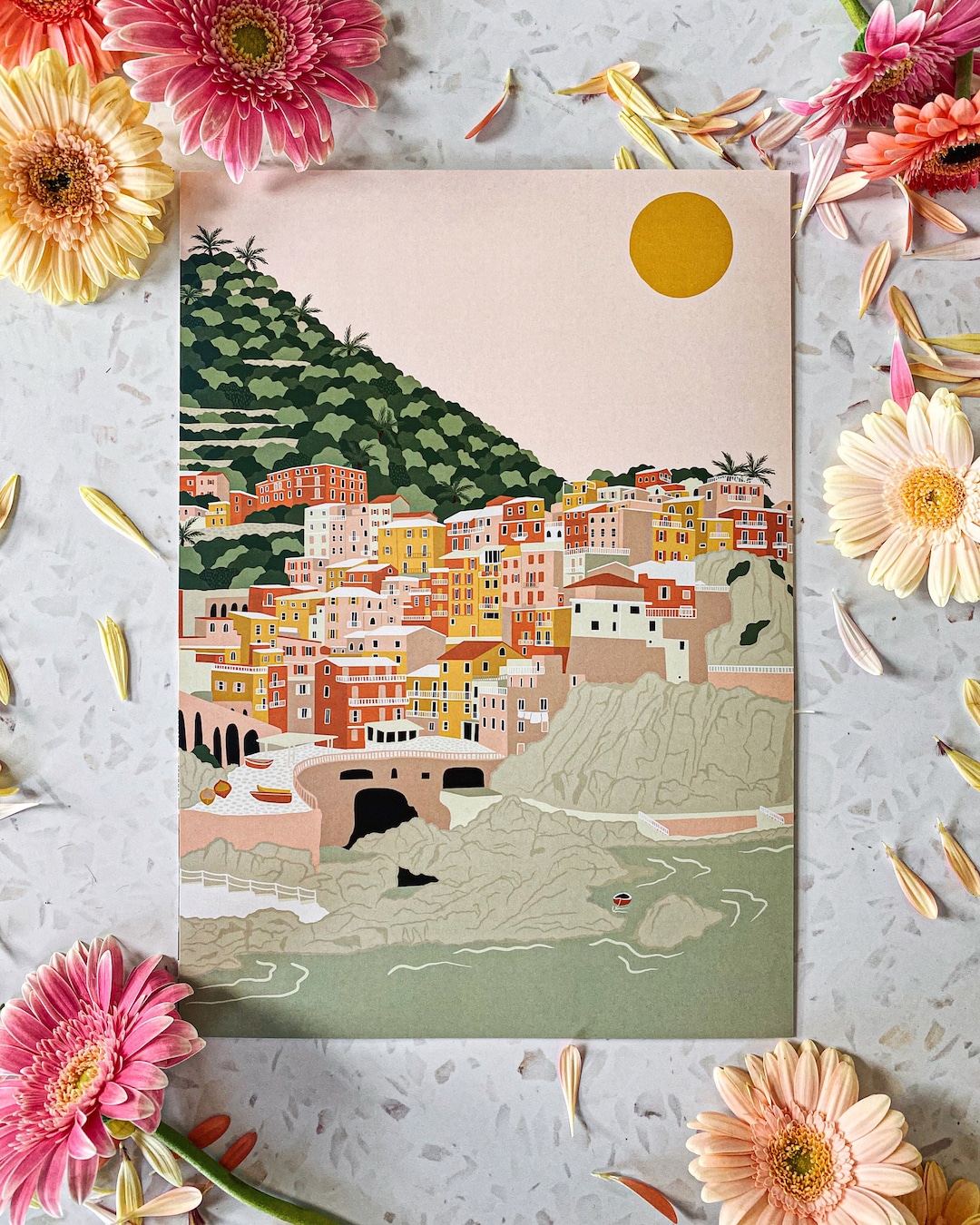 Manarola Print: Cinque Terre Wall Art (digital Print) - Etsy