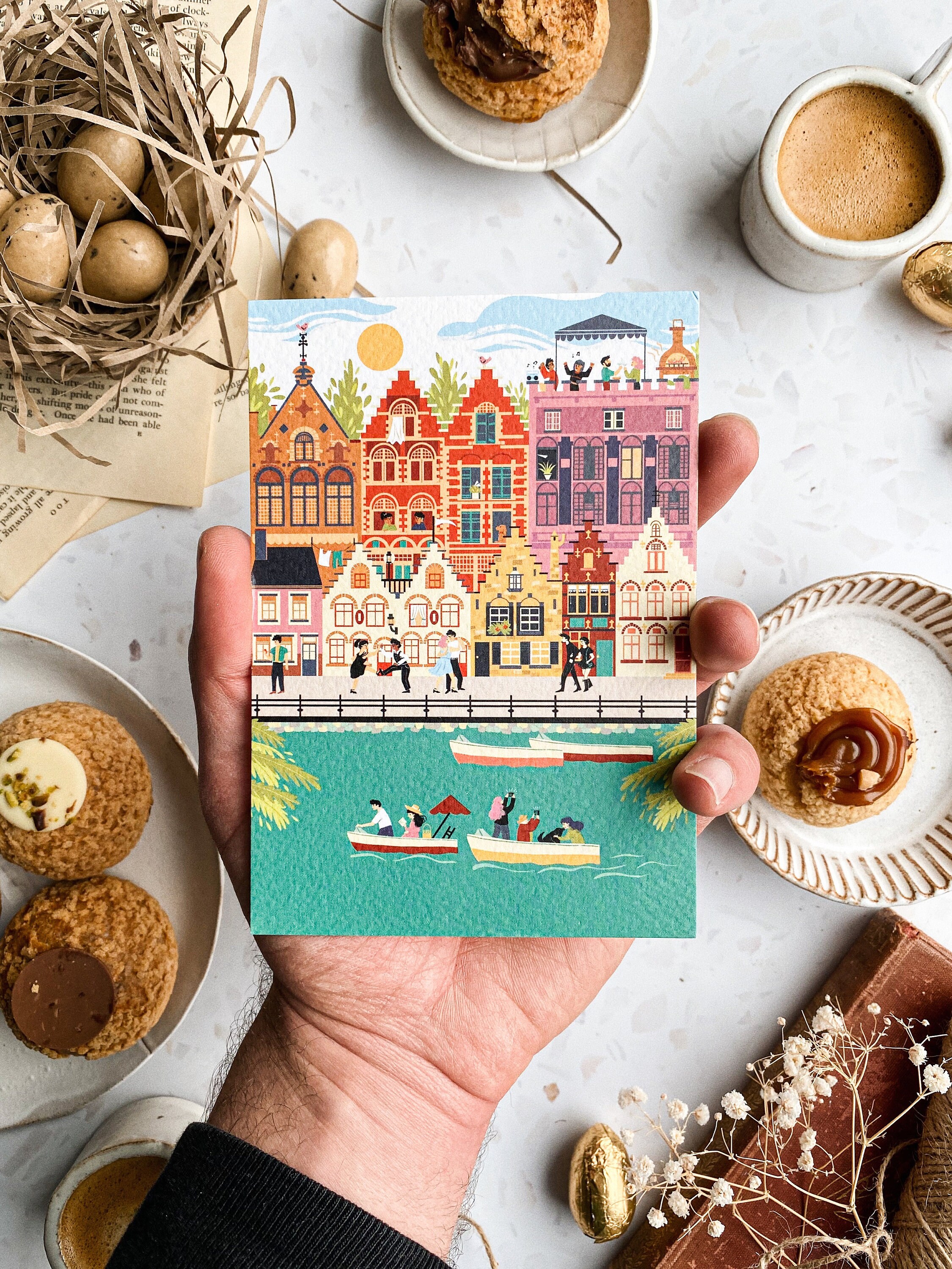 Set of 5 Retro City Postcards / London Postcard / Colmar - Etsy UK