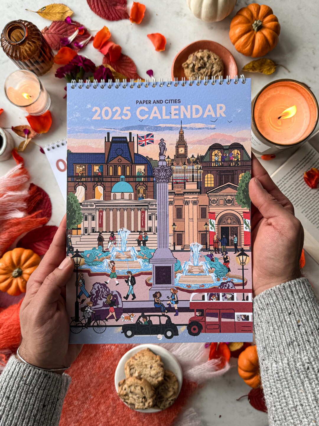 2025 Calendar/ 2025 London Calendar / 2025 Handmade London Calendar ...