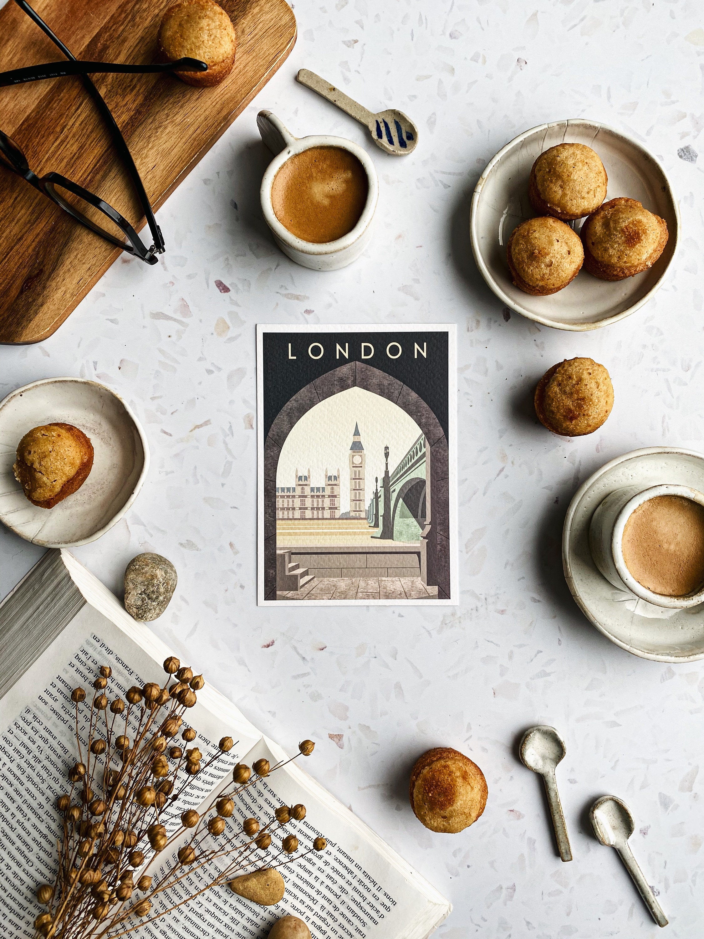 Set of 5 London Cards / Vintage London Postcards / London Card | Etsy UK