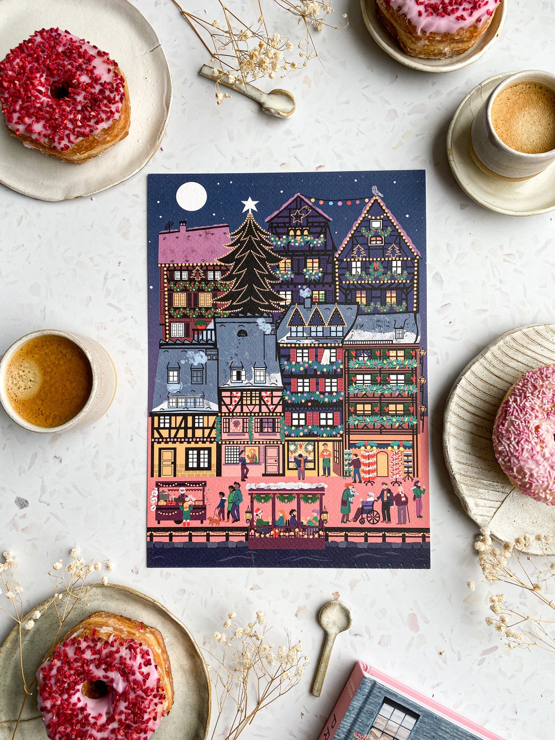 Retro Cities - Colmar Print, Colmar Wall Art, Colmar Poster, Colmar Art ...