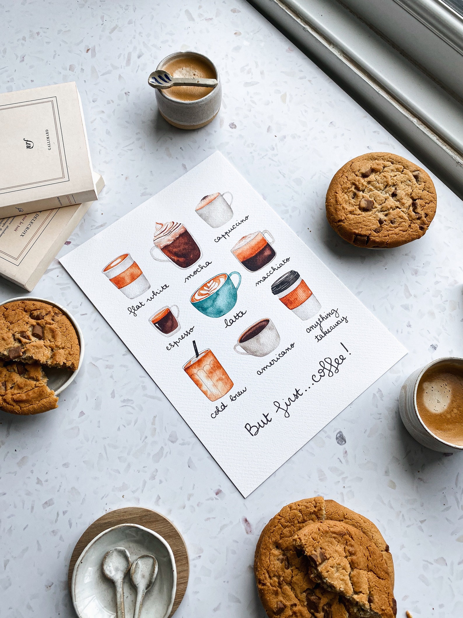 But first...Coffee print / coffee print / Coffee handmade | Etsy