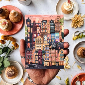 Retro Cities Postcard Set: Europe Travel Art Prints - Etsy