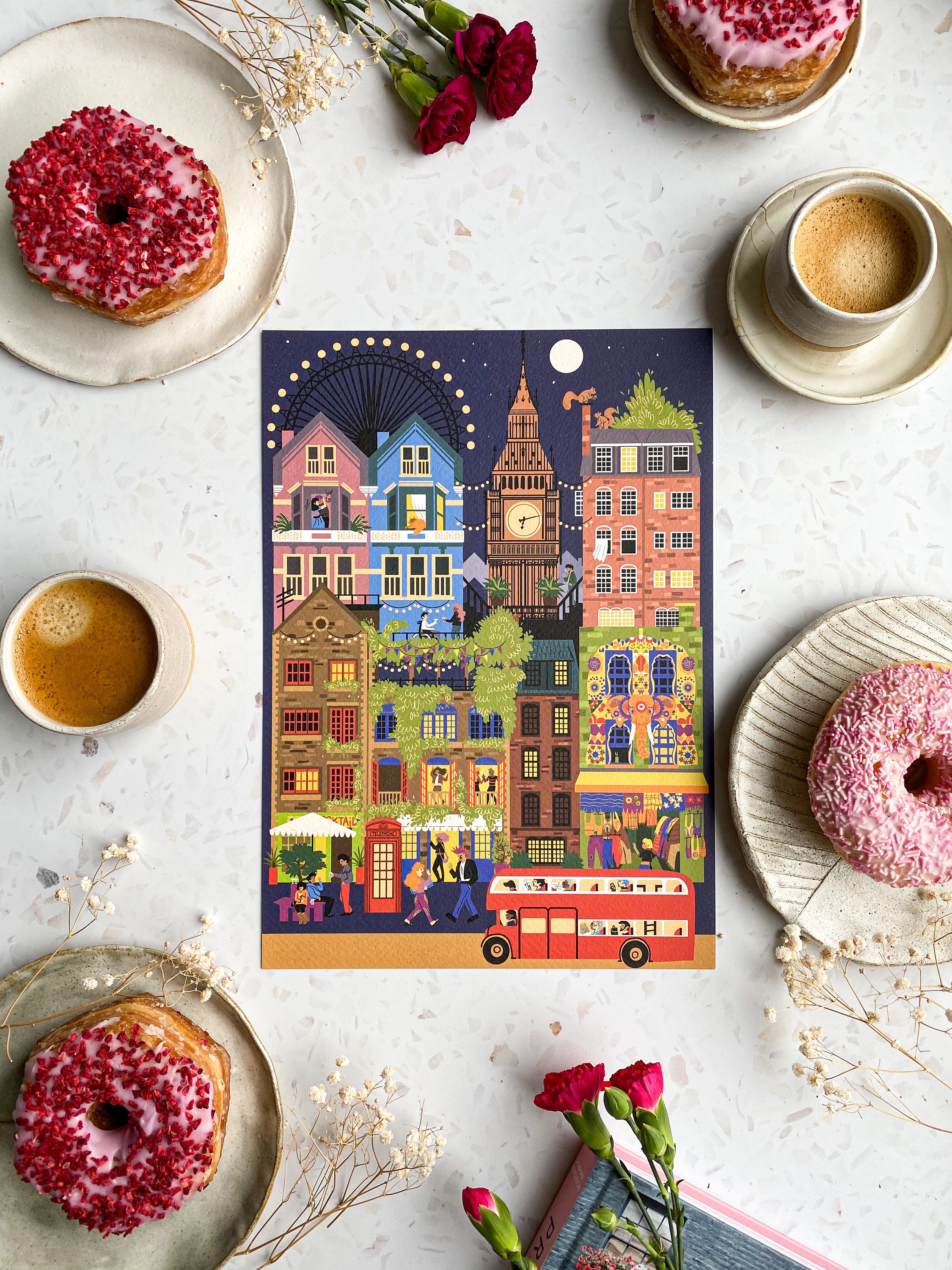 Retro Cities London Print London Wall Art London Poster - Etsy UK