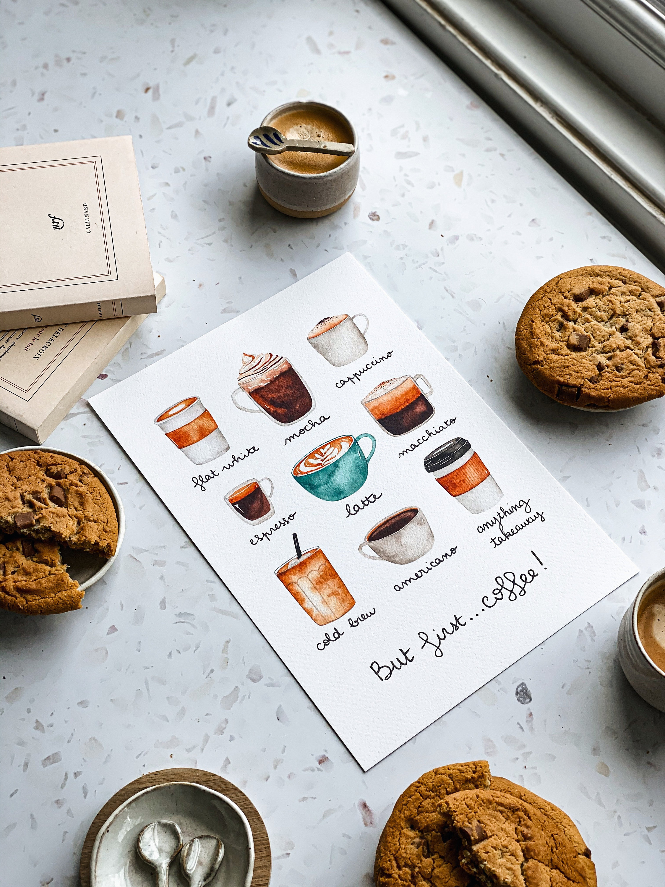 But first...Coffee print / coffee print / Coffee handmade | Etsy