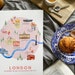 Handmade Romantic London Map / London Print / Cute London - Etsy