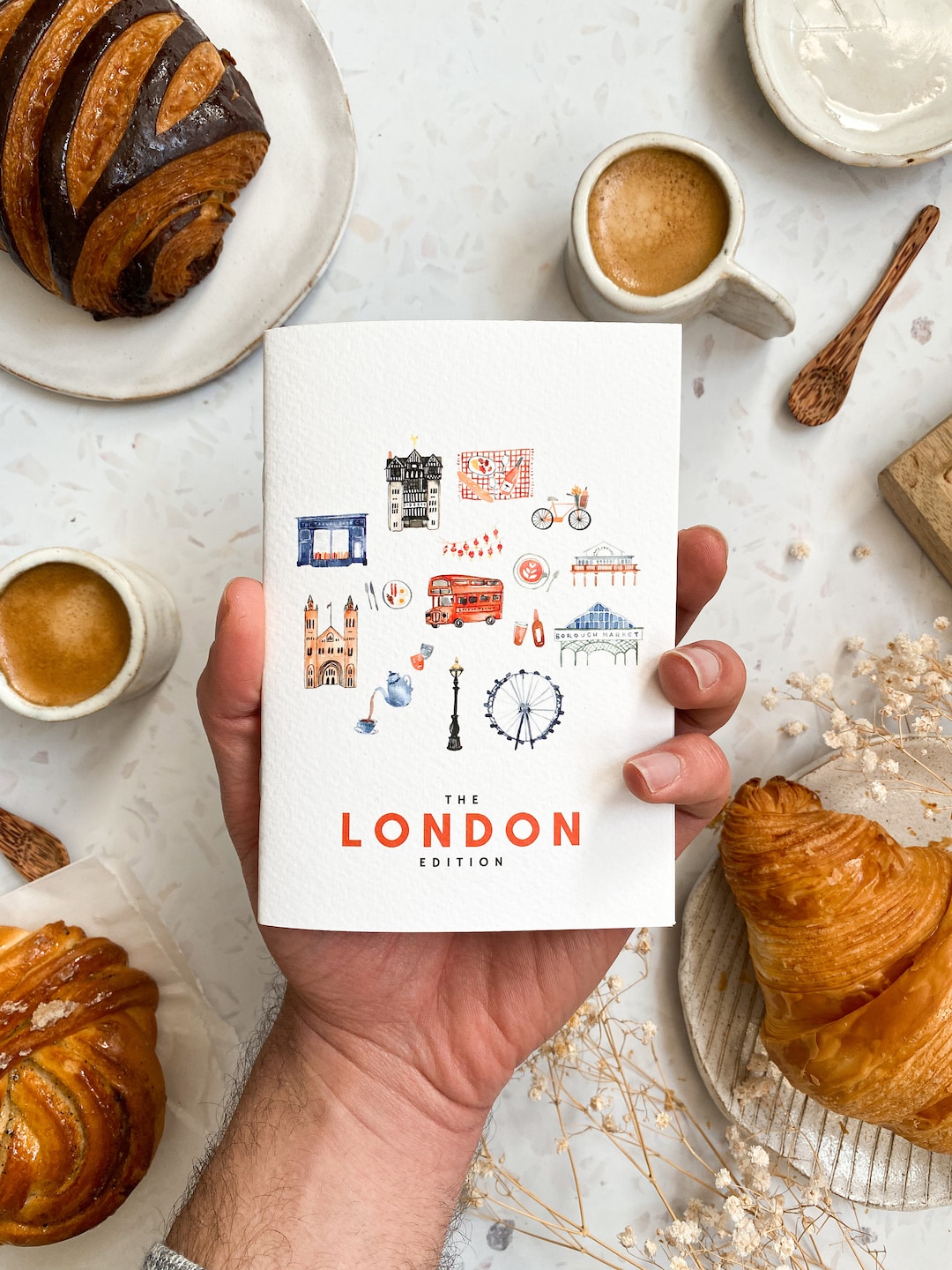 London Notebook/ Colourful London Notebook / Handmade Notebooks / Eco ...