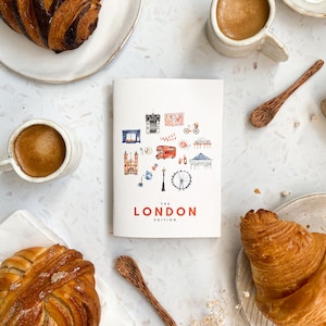London Notebook/ Colourful London Notebook / Handmade Notebooks / Eco ...