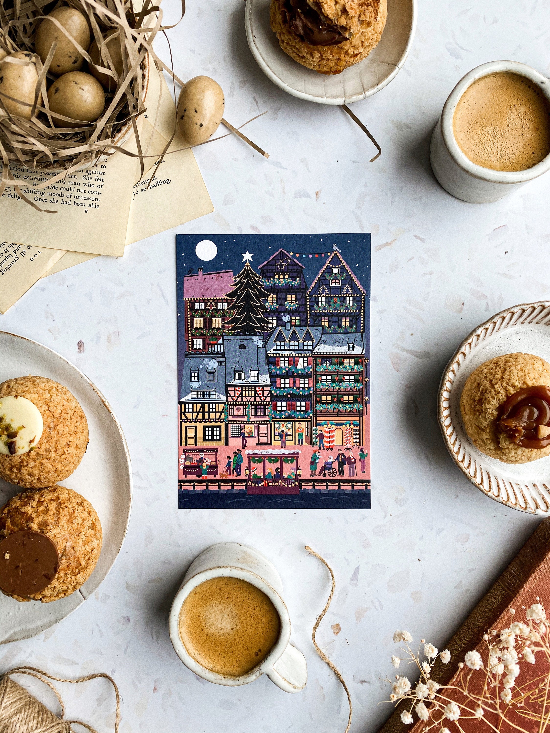 Set of 5 Retro City Postcards / London Postcard / Colmar - Etsy UK