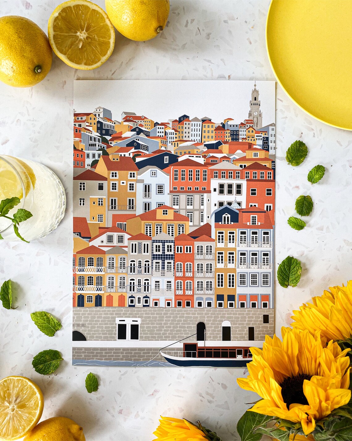 Impresión de Oporto / Porto Wall art / Cartel de Oporto / - Etsy España