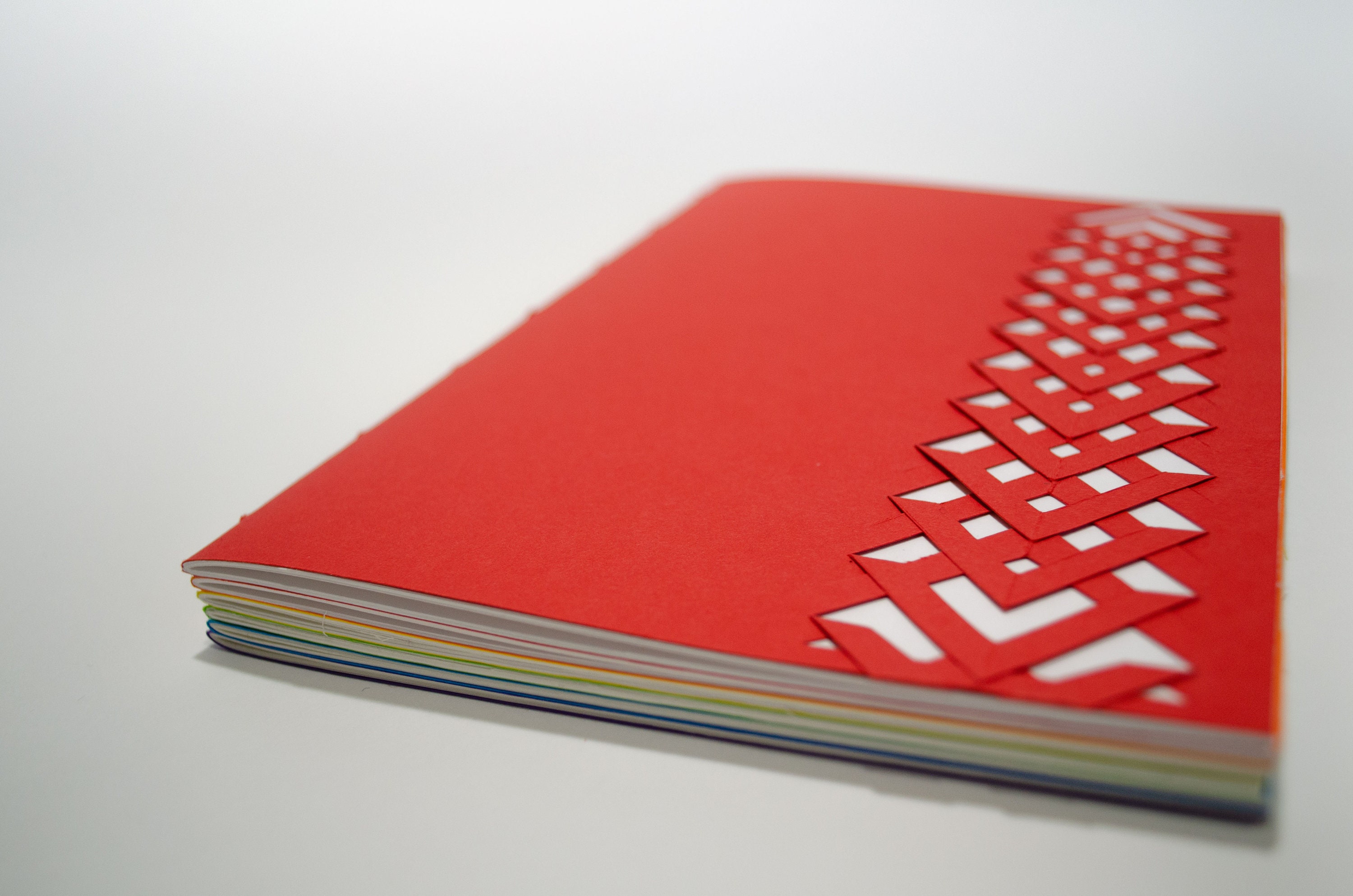 A5 Rainbow Coptic Stitched Notebook - Etsy