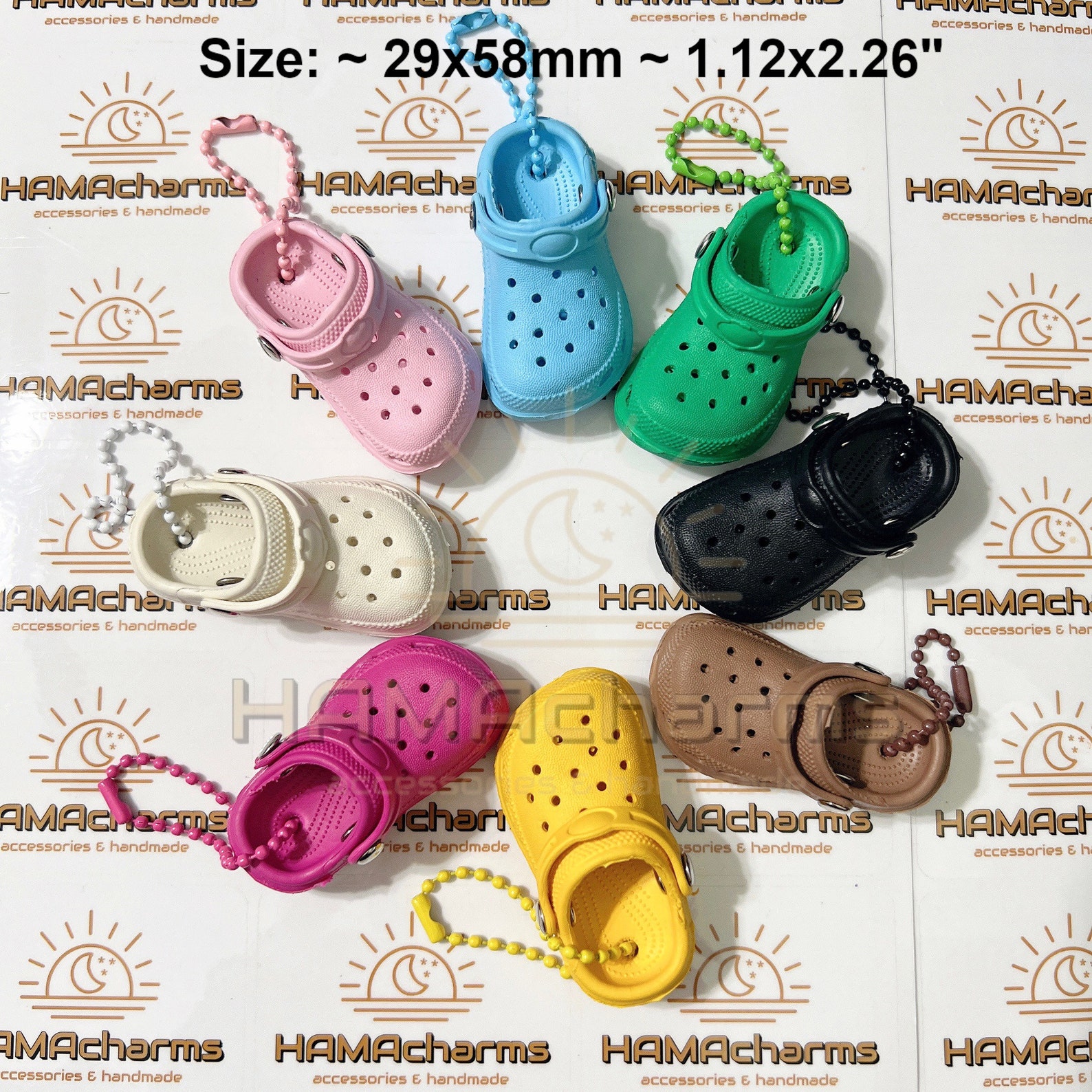 Hand-crafted Miniature Clog Shoe Keychain: Miniature Garden Clogs ...