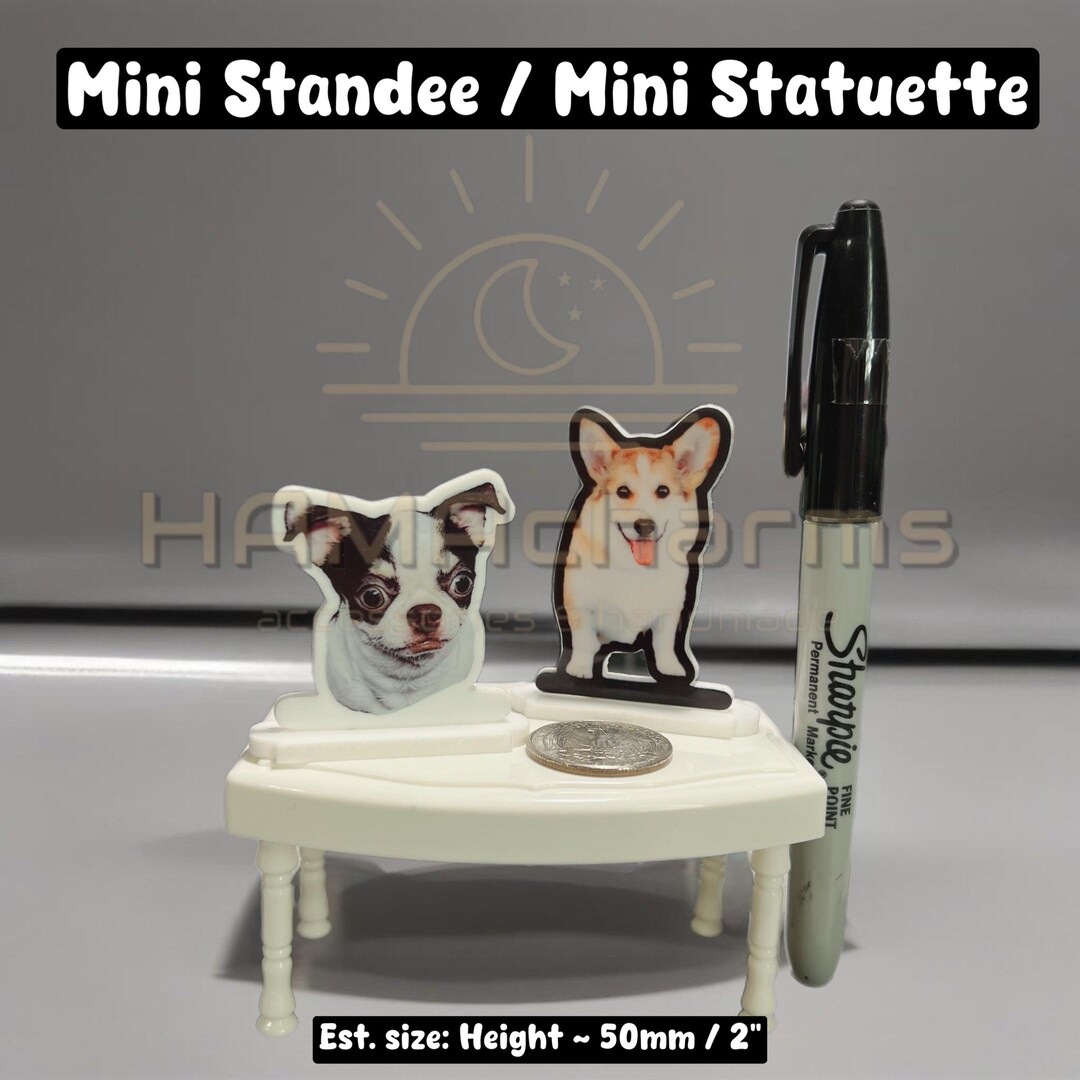 Custom Mini Photo Standee: Personalized Acrylic Statuette, Mini Cut Out ...