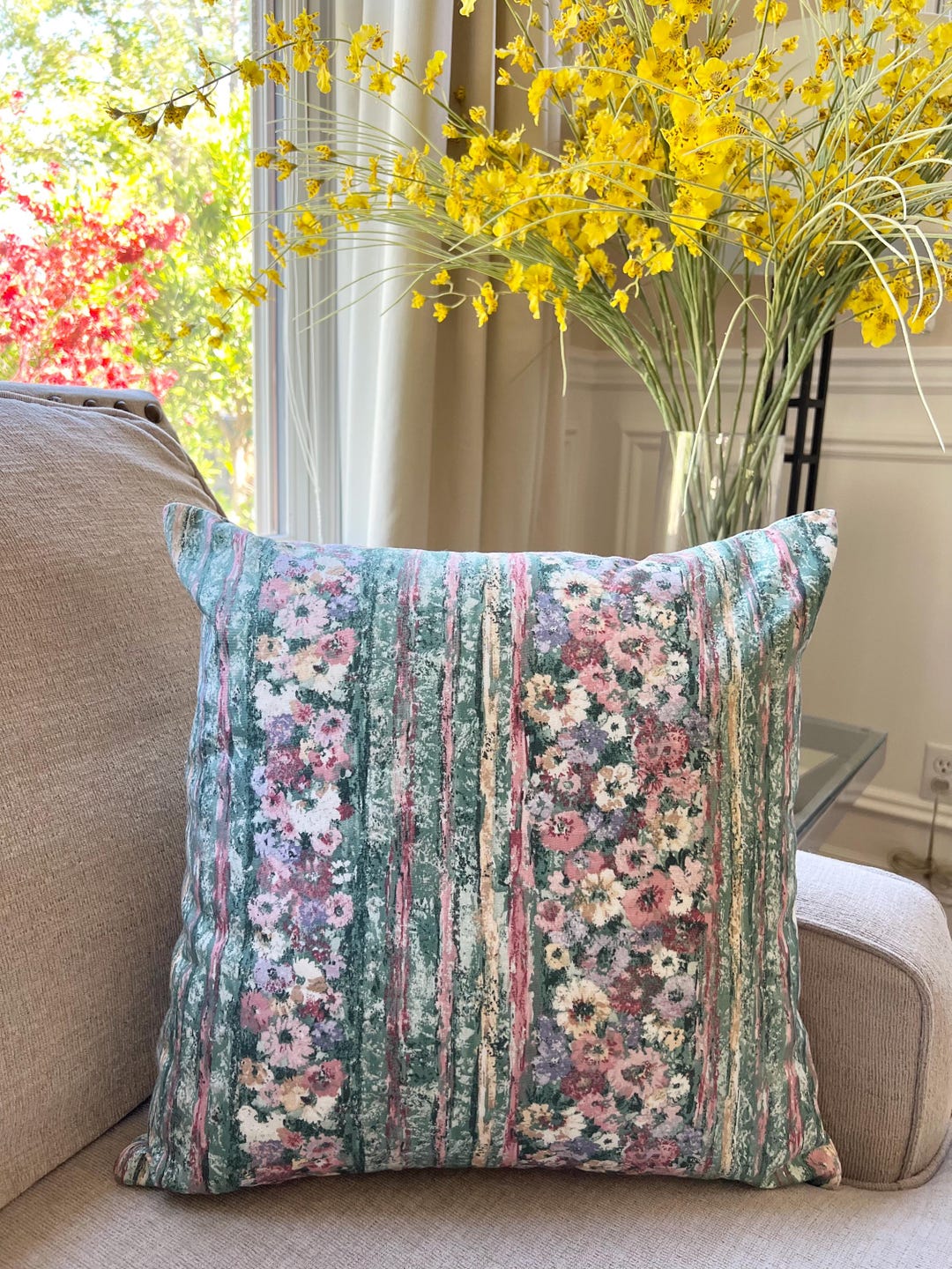 Flower Pillows | Vintage Flower Pattern Pillows | Flower Home Decor ...
