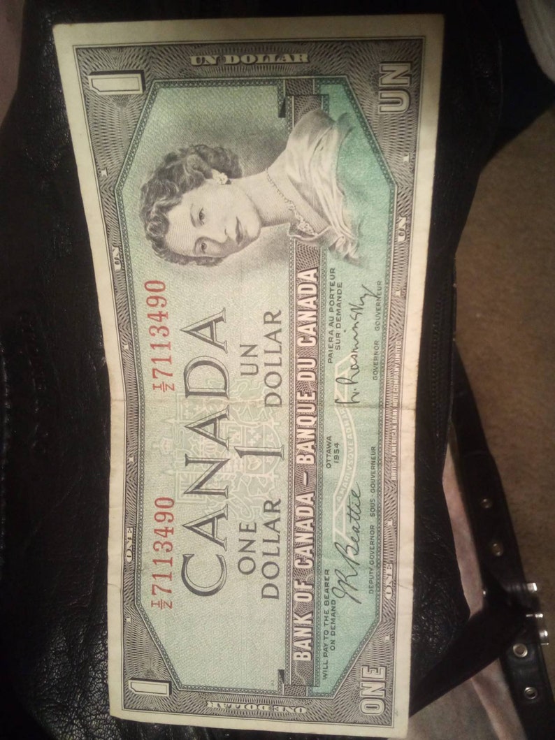 Canadian Dollar With Devil's Face in Queen's Hair - Etsy