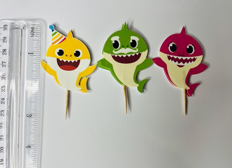 Bebefinn and Baby Shark Theme Inspired Cake Topper Kit - Baby Shower ...