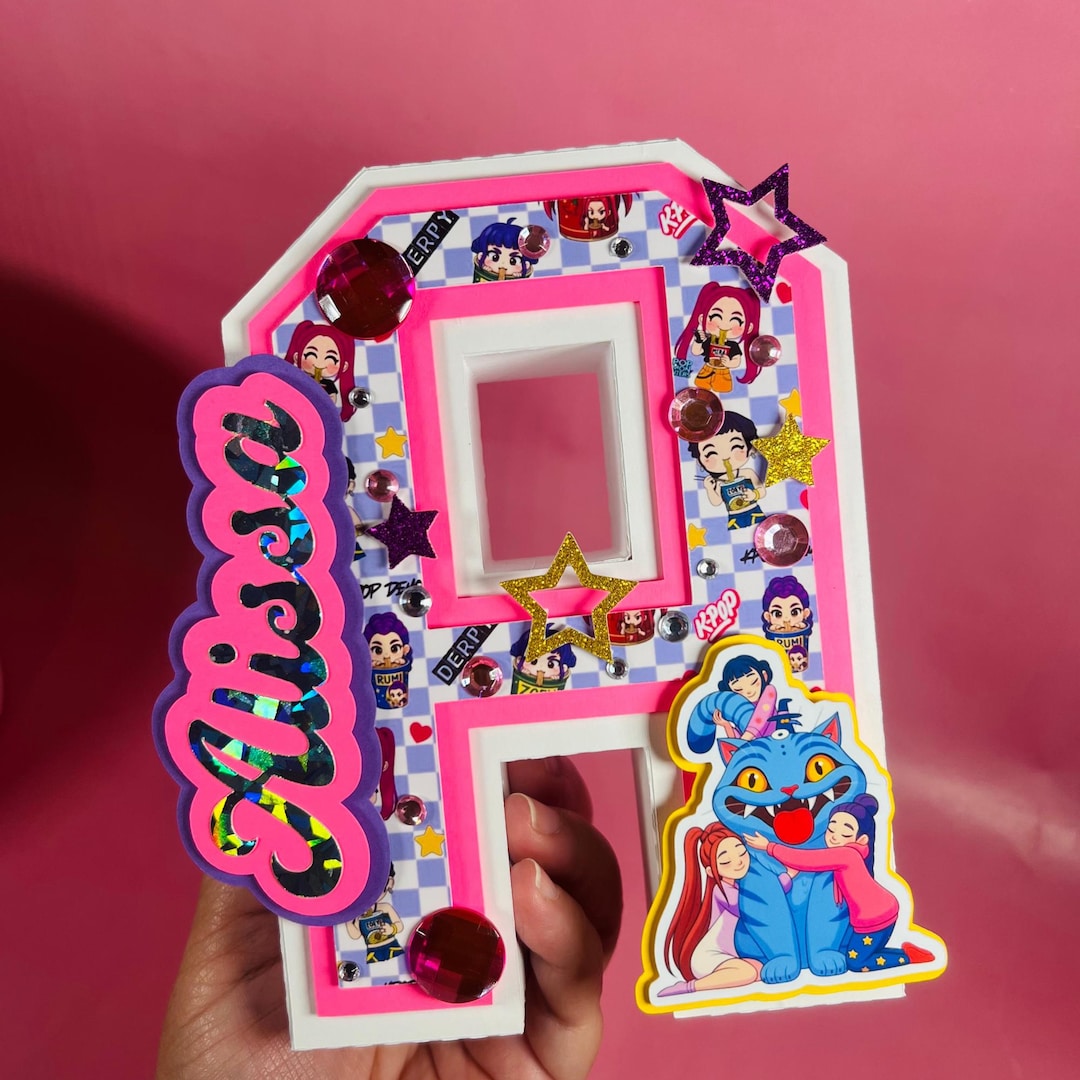 Personalized 3D Letter or Number | K-pop Demon Hunters Theme | Custom ...