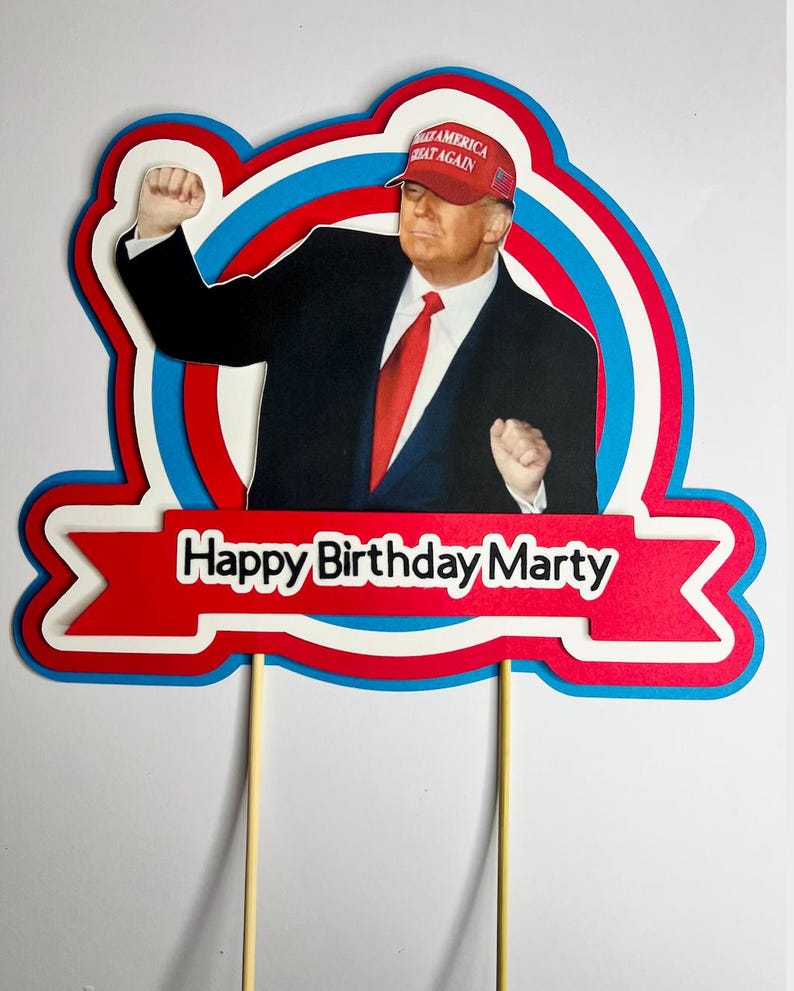 Donald Trump Cake Topper, President Trump, Funny Donald Trump, for ...