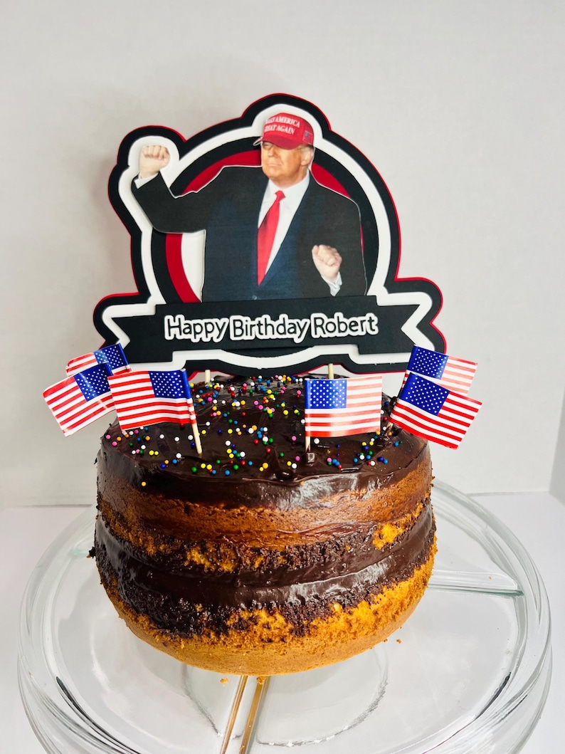 Donald Trump Cake Topper, President Trump, Funny Donald Trump, for ...