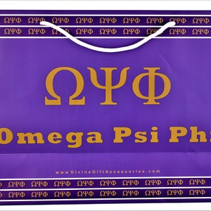 Package Set - Omega Psi Phi (bag, Tissue Paper, Greeting Card) - Etsy