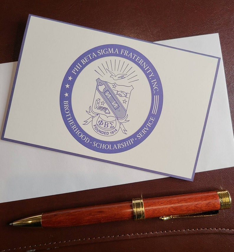 Ten 10 Phi Beta Sigma Greeting Cards item SIGMACRD1-19 | Etsy