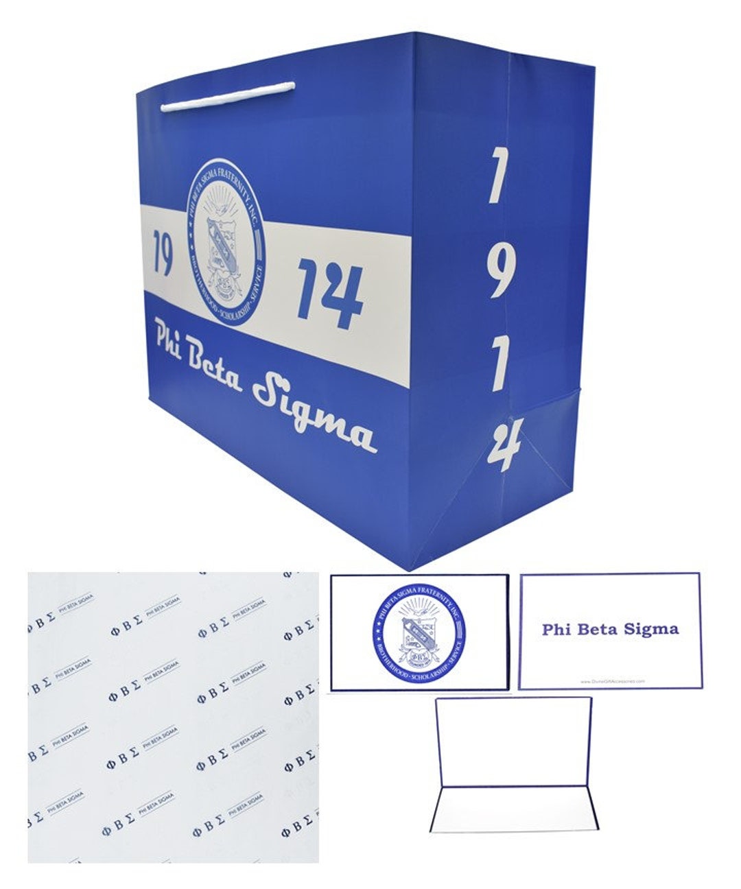 Package Set-phi Beta Sigma (bag, Tissue Paper, Greeting Card) - Etsy